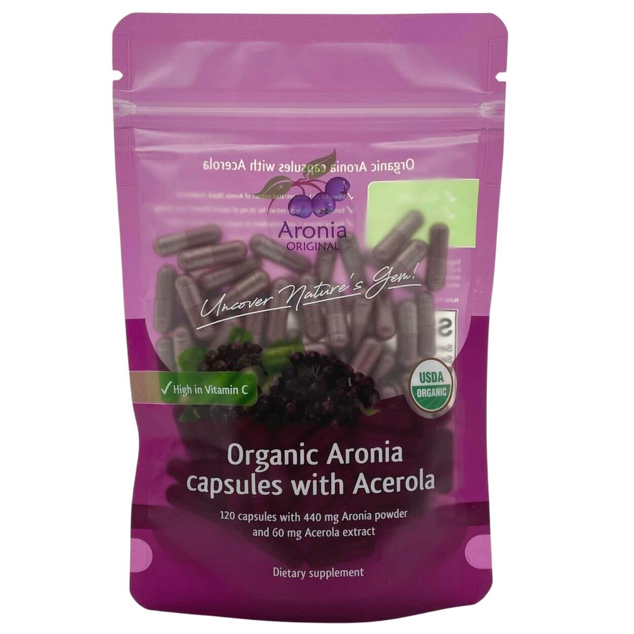 Aronia Supplement with Acerola Cherry Extract - Black Chokeberry – J&J ...