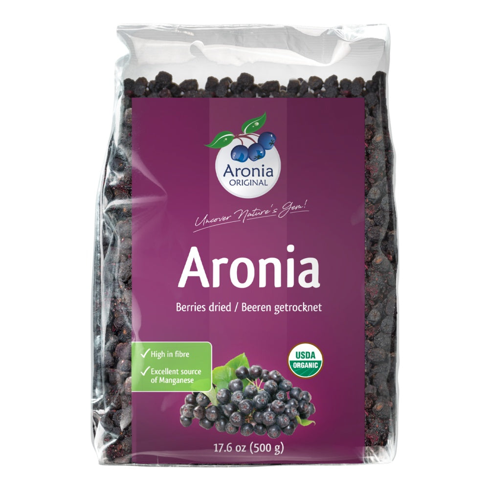 Organic Dried Aronia Berries 500g | Whole Berry, No Sugar Added ...