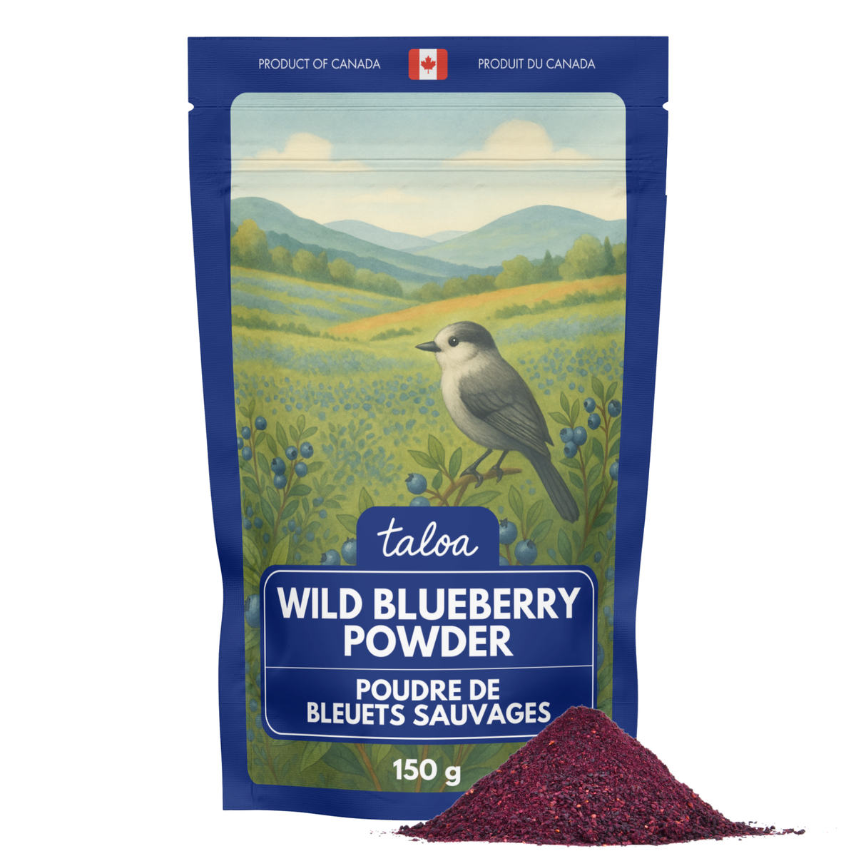 Wild Blueberry Powder 150 g | Nova Scotia, REVdry – J&J Aronia